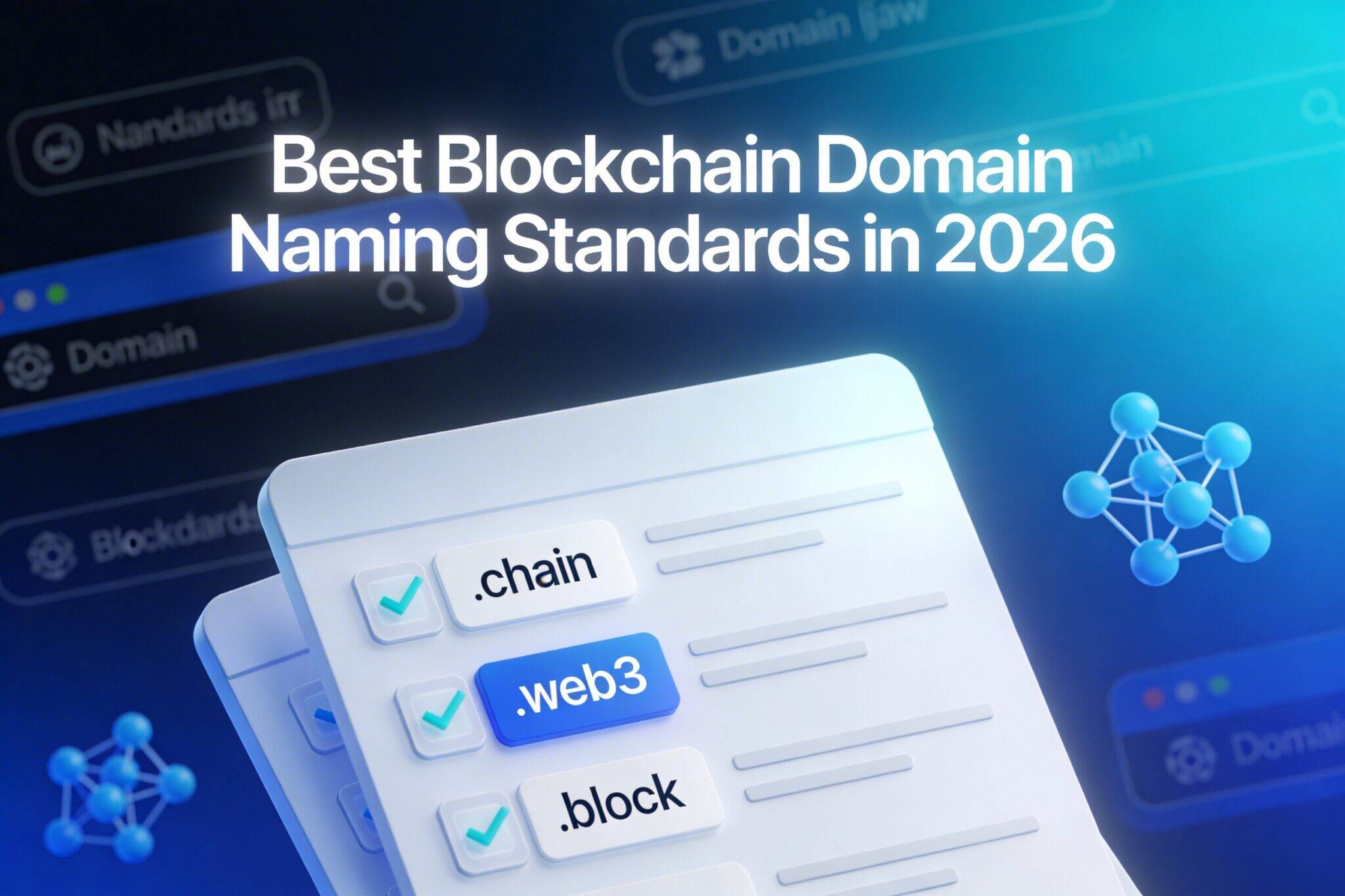 Best Blockchain Domain Naming Standards in 2026 - FinanceFeeds